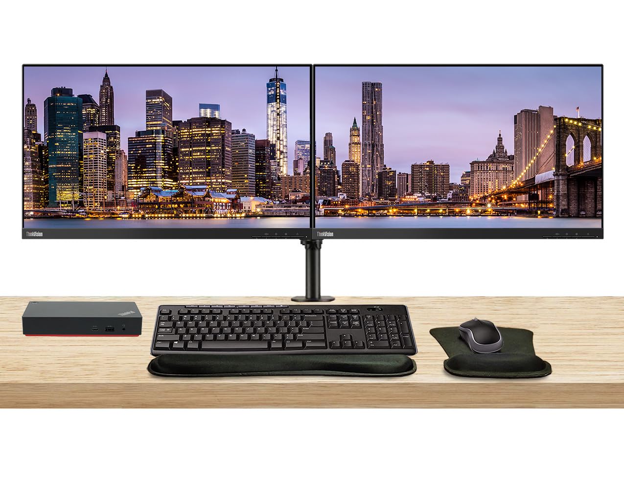 Amazon.com: Lenovo ThinkVision P24h 2560 x 1440 LED QHD LCD, 2-Pack ...