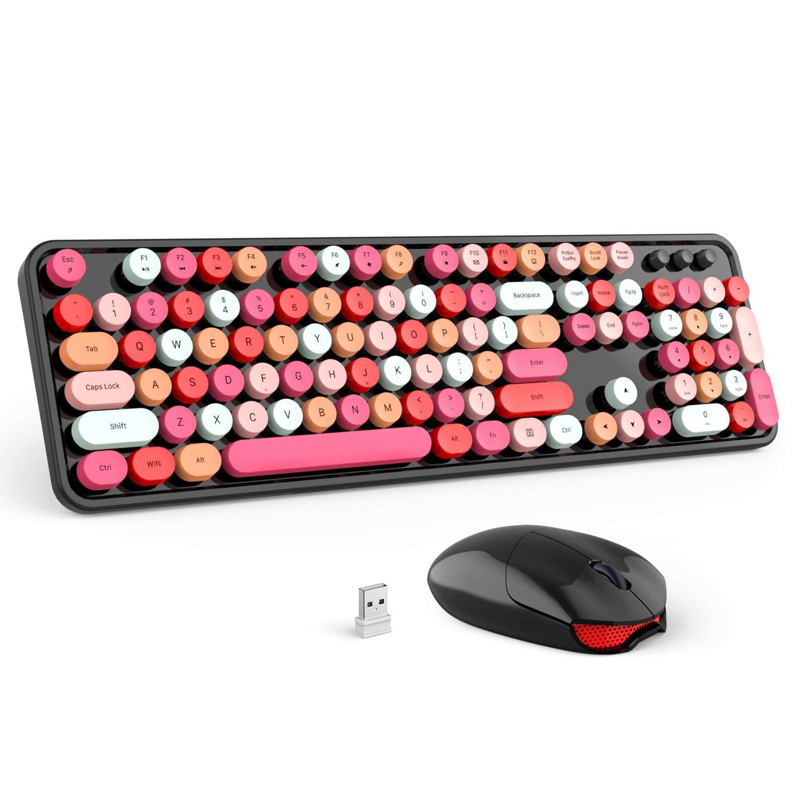 Amazon.com: Wireless Keyboard and Mouse Combo - GEEZER Coal Black Full ...