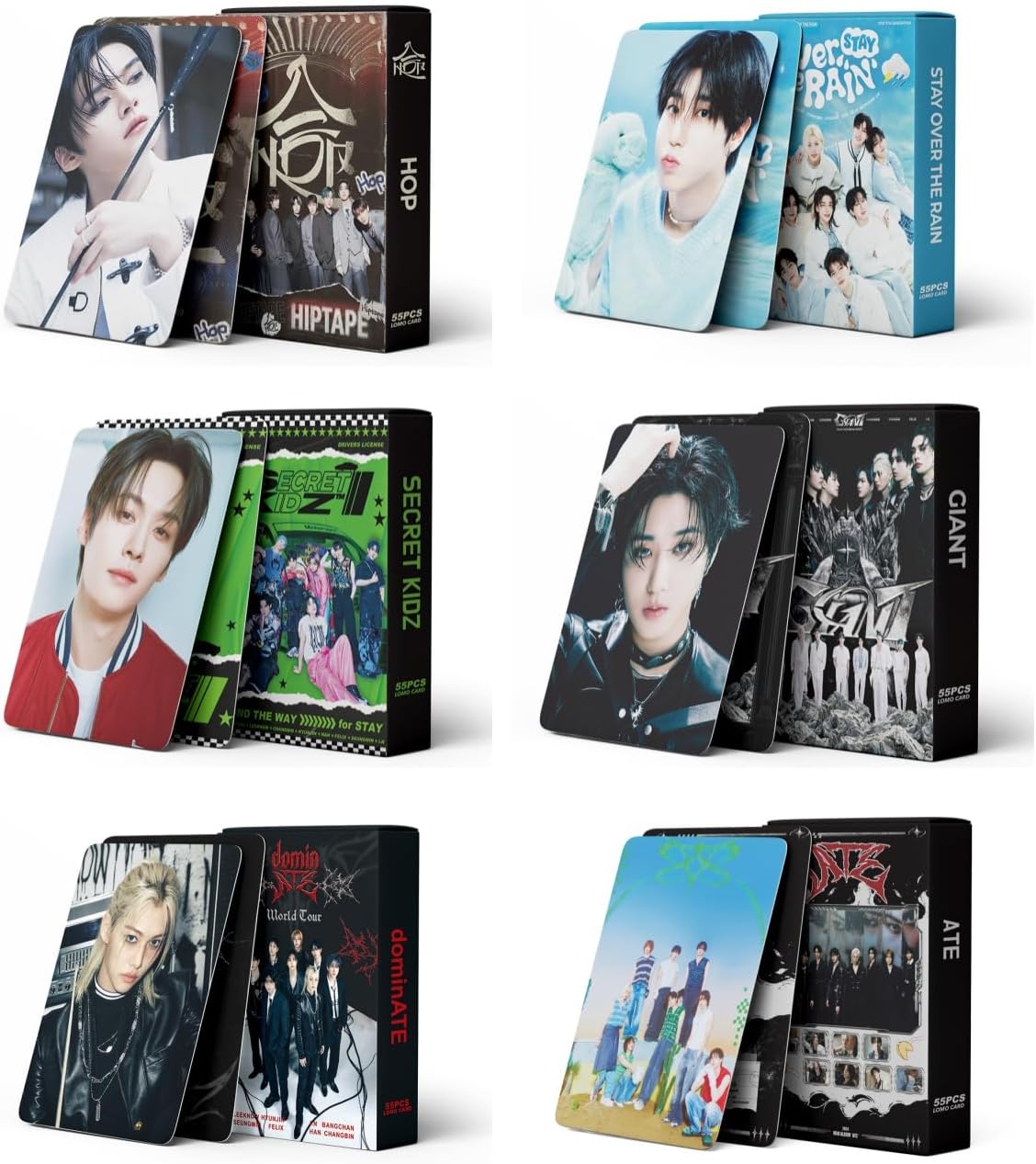 Amazon.com: YFAIYJ 6 Boxes/330Pcs Stray Kids Photocards Kpop ...