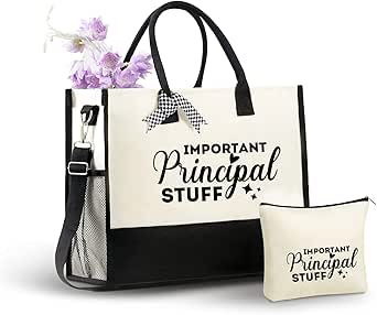 Amazon.com: InnoBeta Principal Gifts for Women Canvas Tote Bag ...