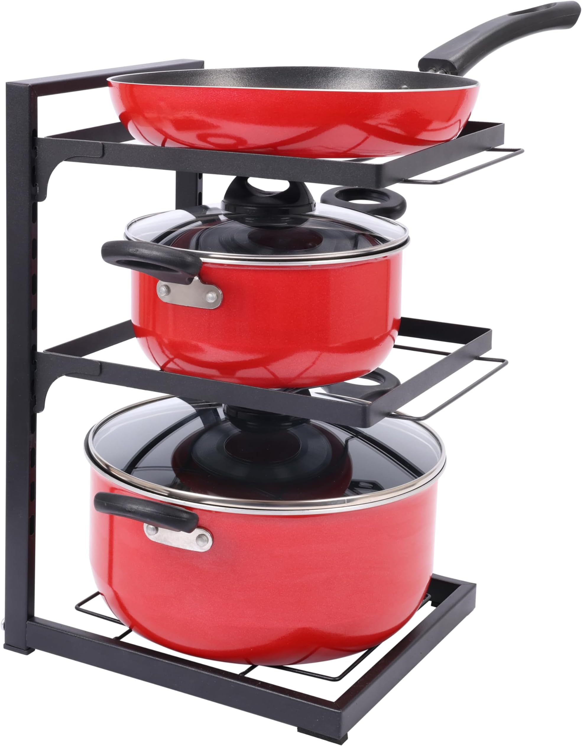 Innoteck Essentials Pots and Pans Organiser Rack with 8 Adjustable ...