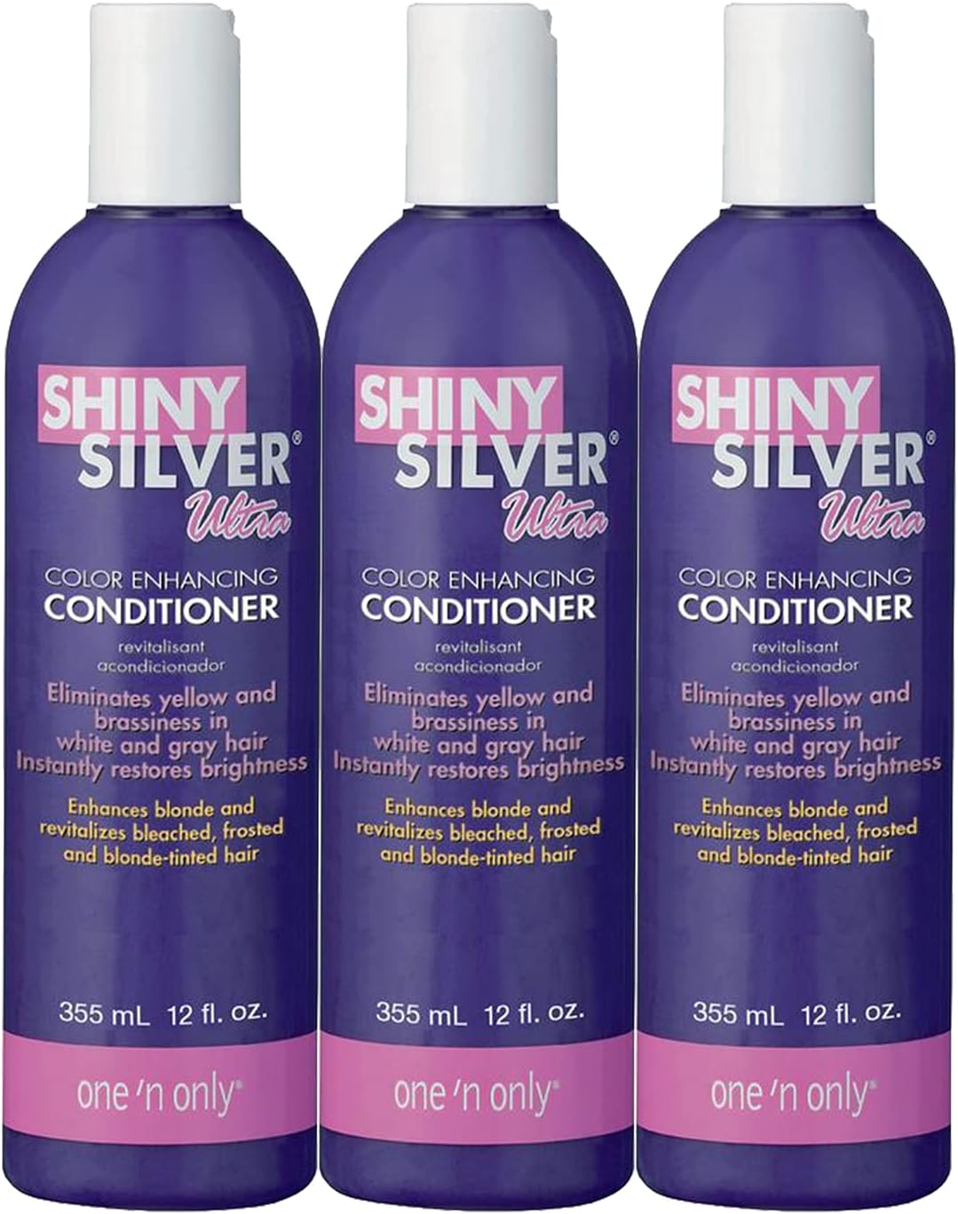 Amazon.com : Shiny Silver Conditioner Ultra Color Enhancing 12 Ounce ...