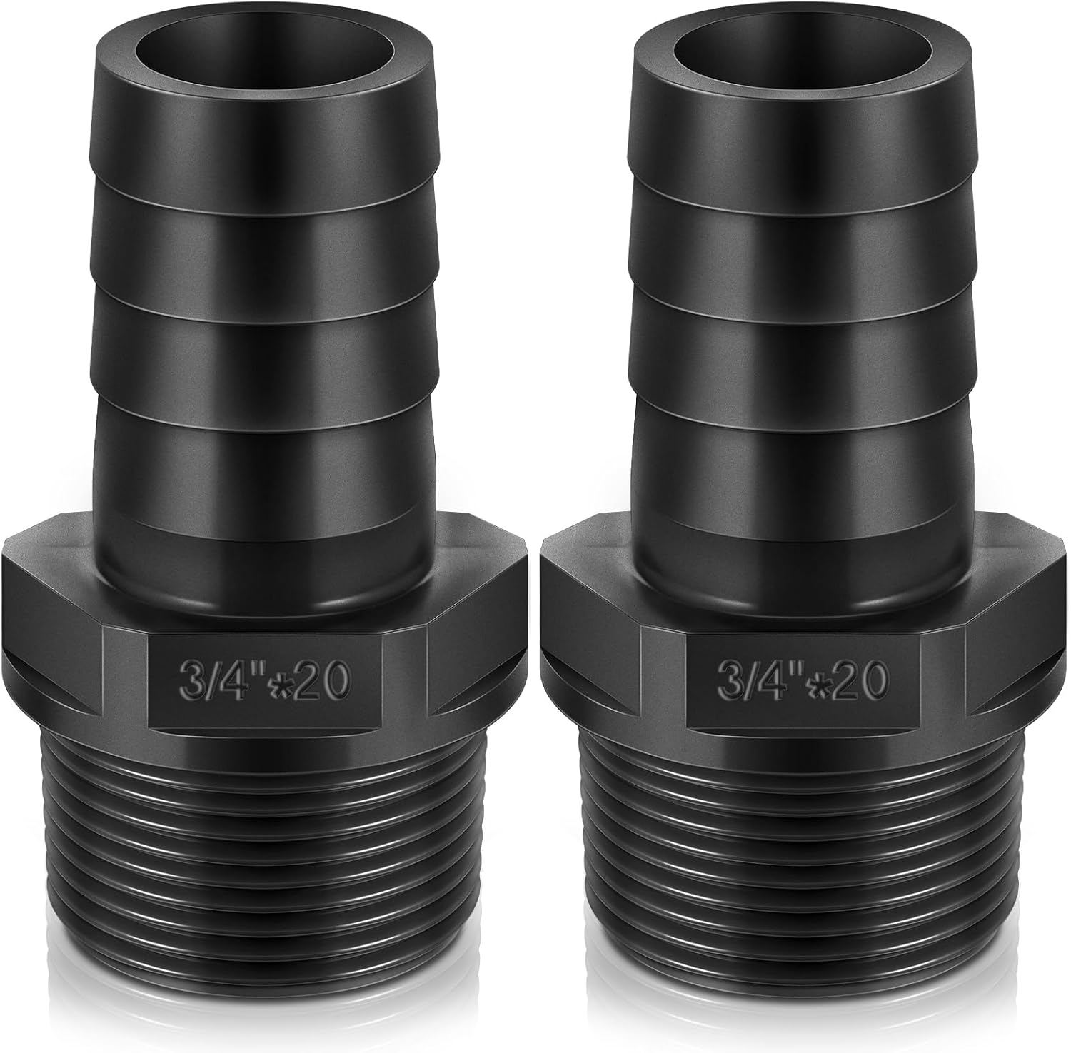 Amazon.com: 2 Pieces Pool PVC Fittings 3/4" Adapter Barbed Hose ...