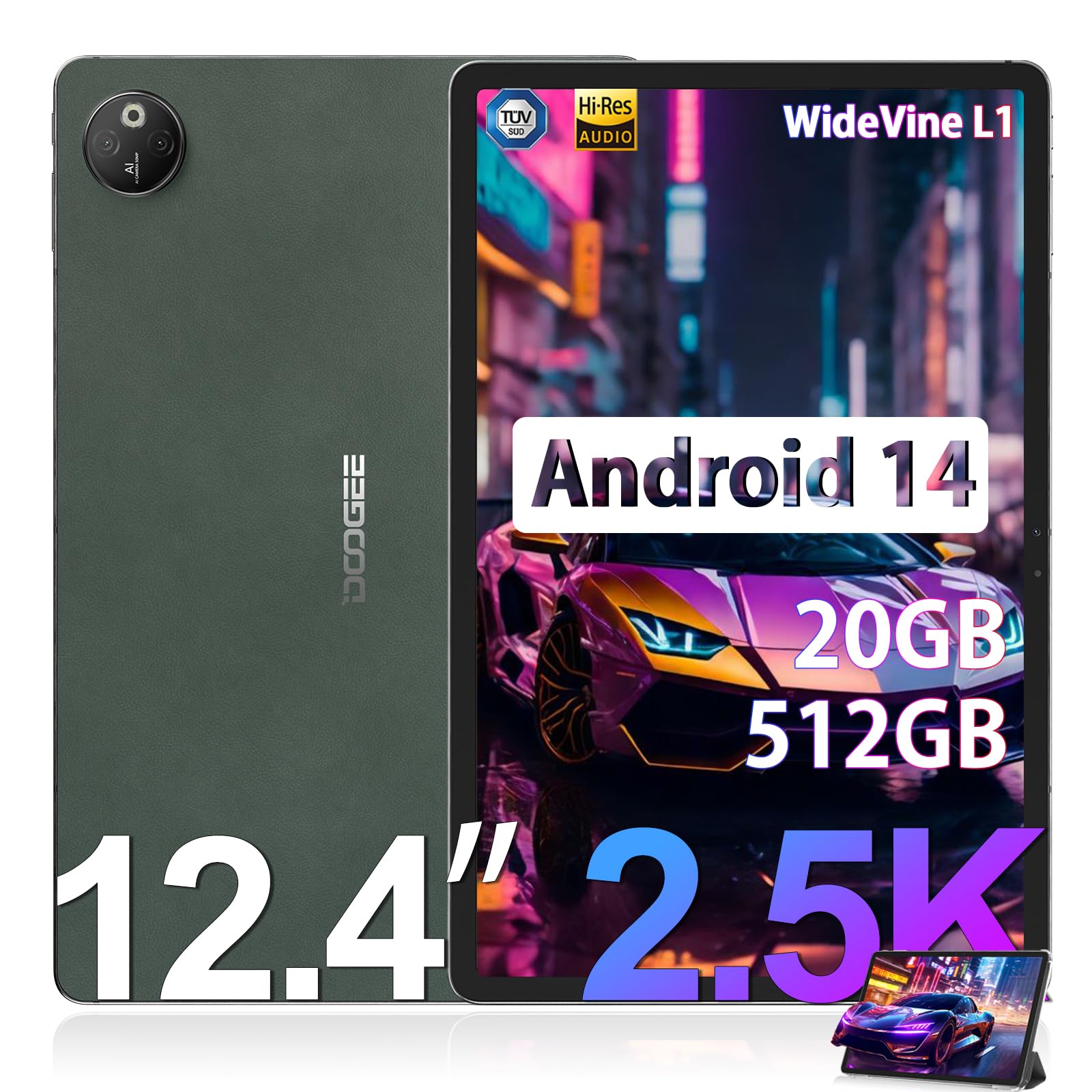 DOOGEE T30 MAX Tablet 12 Zoll Android 14, 2.5K IPS Tablet, 20 GB RAM ...