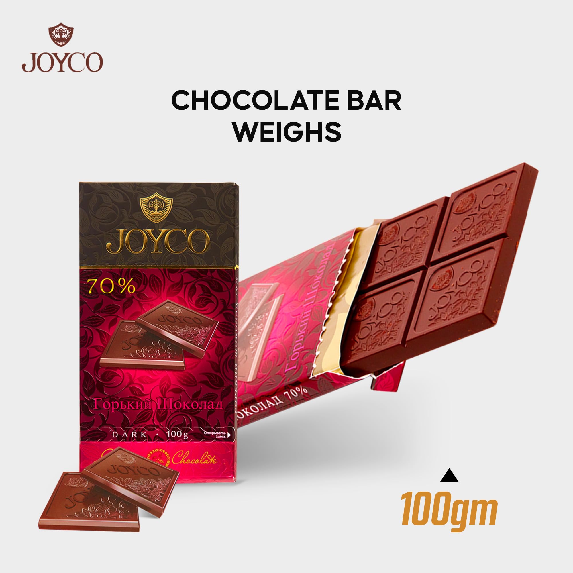 Snapklik.com : JOYCO 70% Dark Chocolate Bars - Dark Chocolate Candy ...