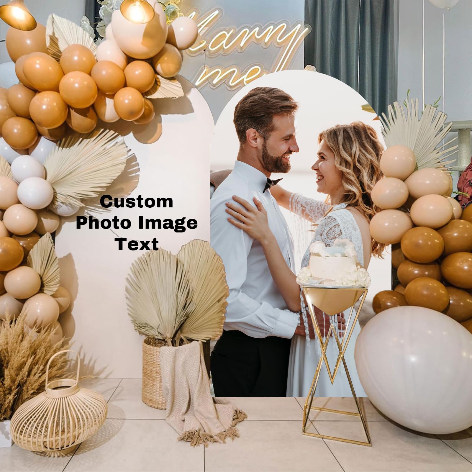 Amazon.com : Custom Backdrop Personalized Print Arch Covers Customized ...