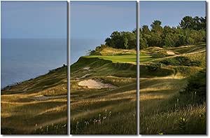 Amazon.com: Golf Course Whistling Straits Canvas Painting Modern Home ...