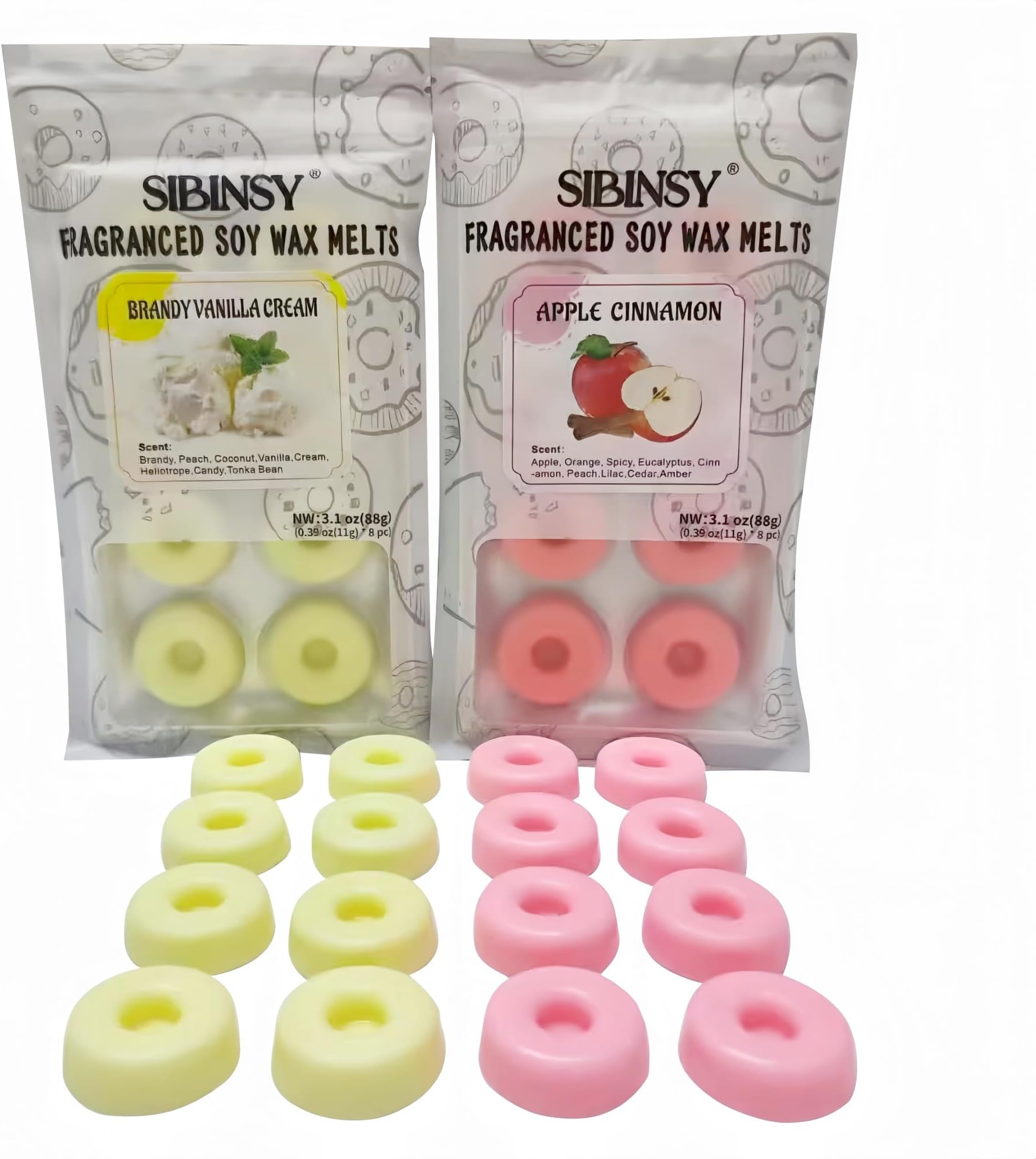 Amazon.com: Folkulture Wax Melts Wax Cubes Strong Scent, Set of 5 ...