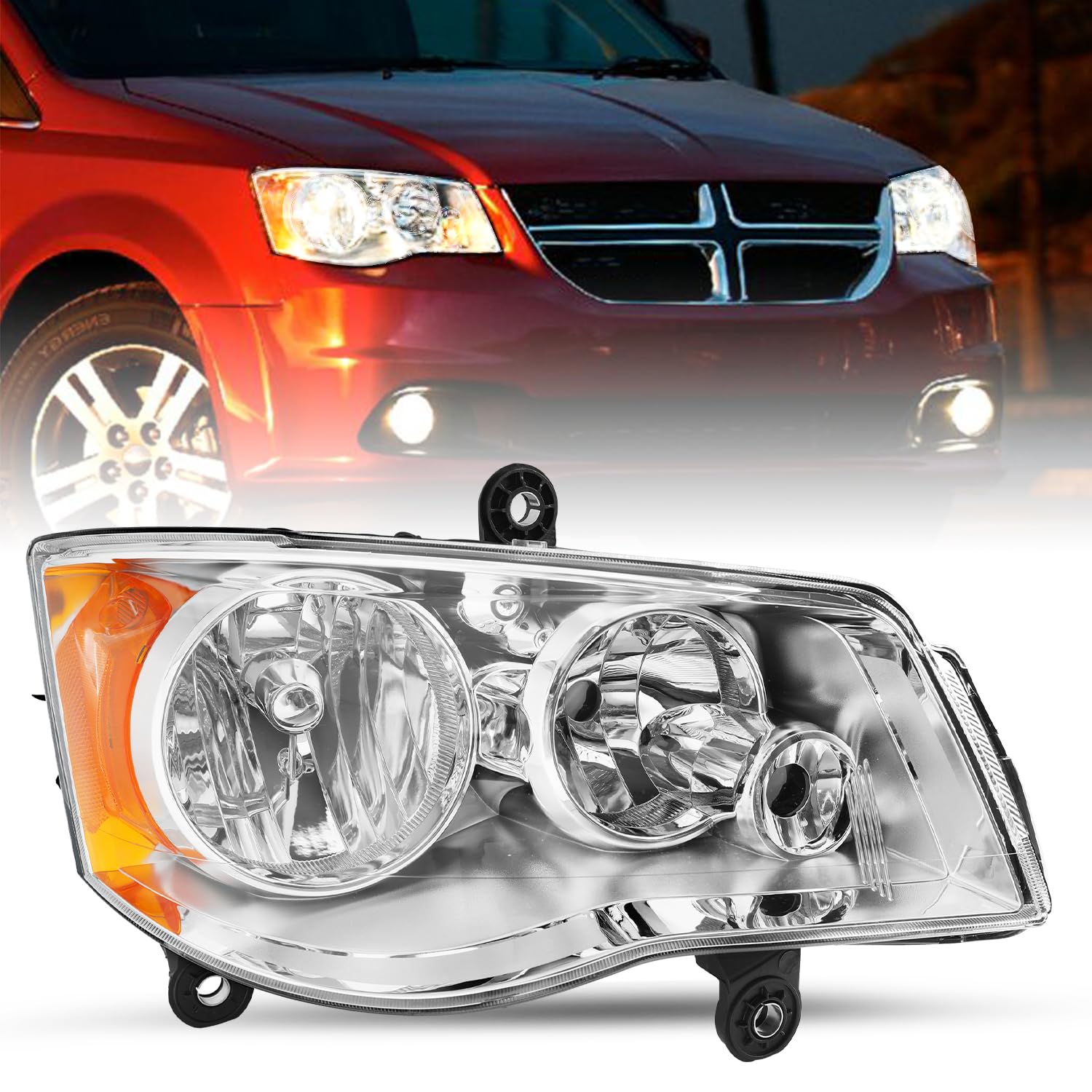 Amazon.com: SOCKIR Anti-Fogging Headlight Assembly Fits for 2011-2020 ...