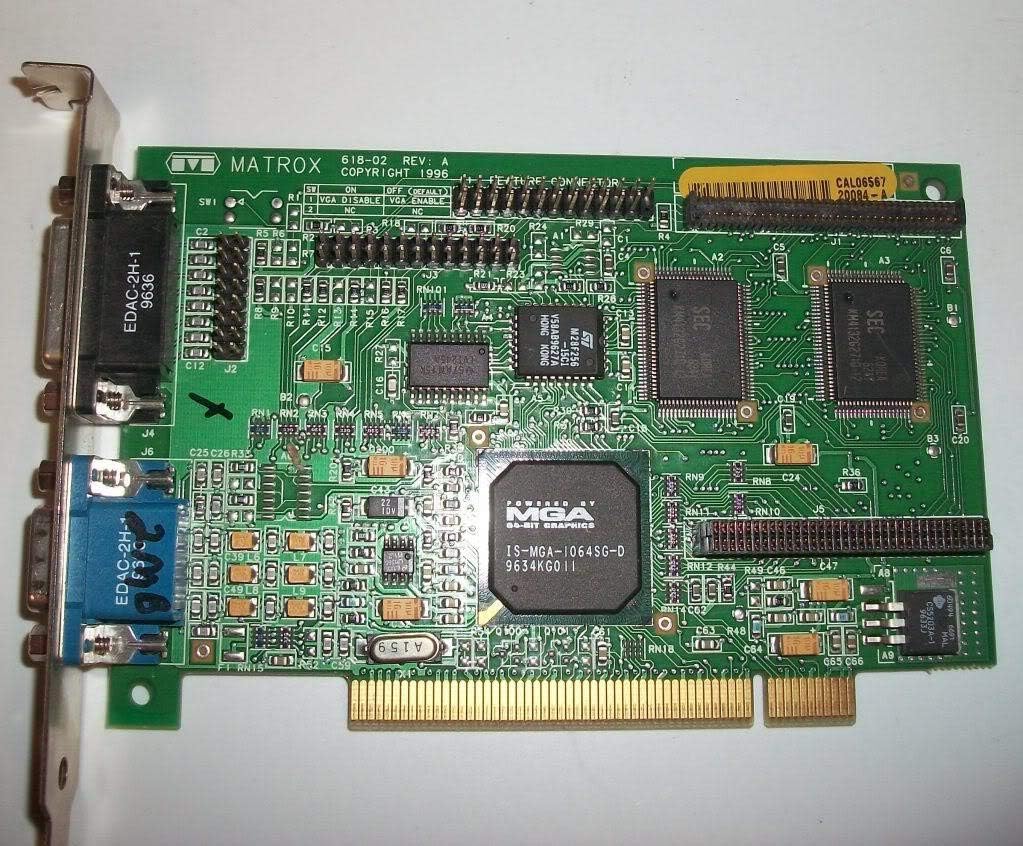 Amazon.com: Matrox MGA-MYST/2/GAT, 618-02 REV.A PCI Video Card Dual Head : Electronics