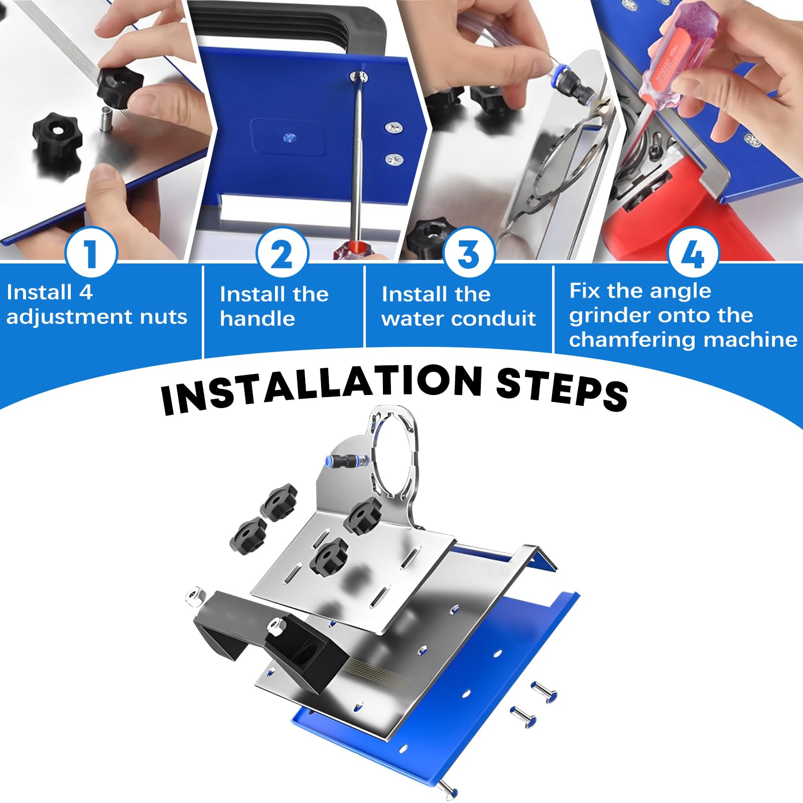 Zxwy Tools Angle Grinder Stand For Tile 45 Degree Chamfer Cutting 45 ...