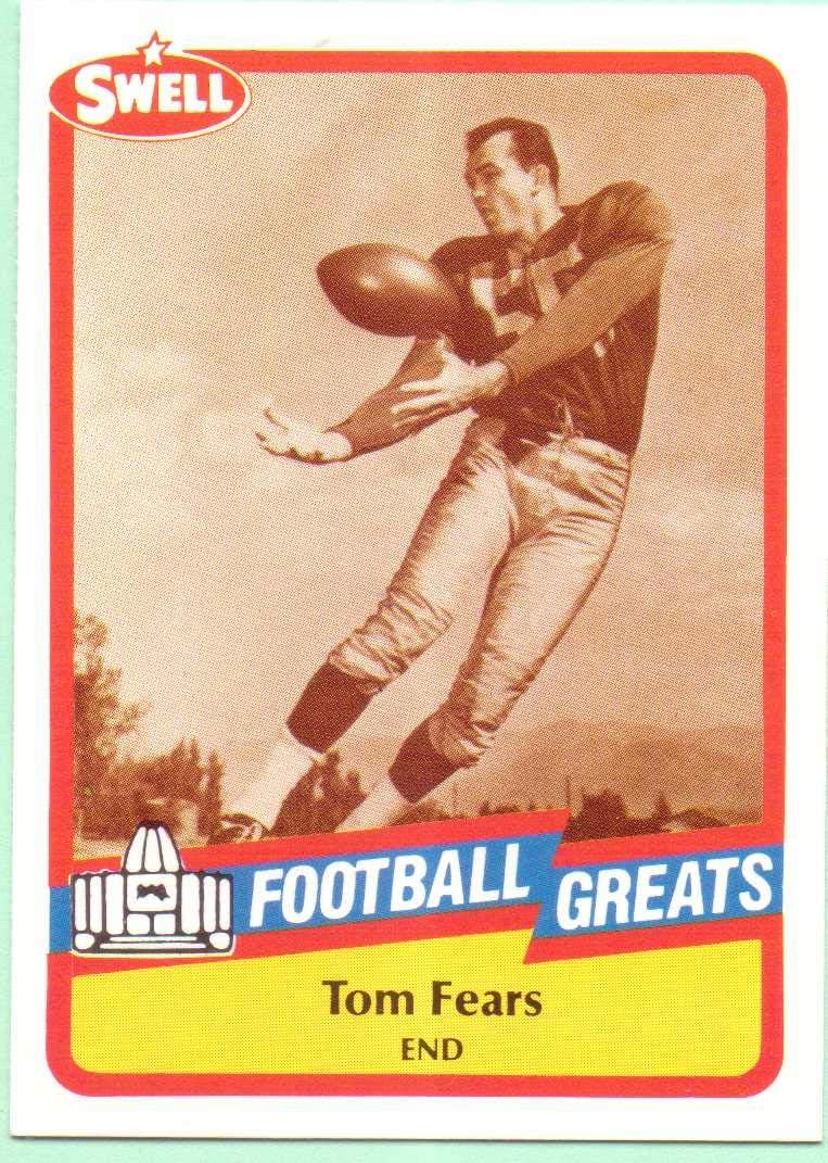 Tom Fears 1989 Swell Football Greats #50 - Los Angeles Rams at Amazon's ...
