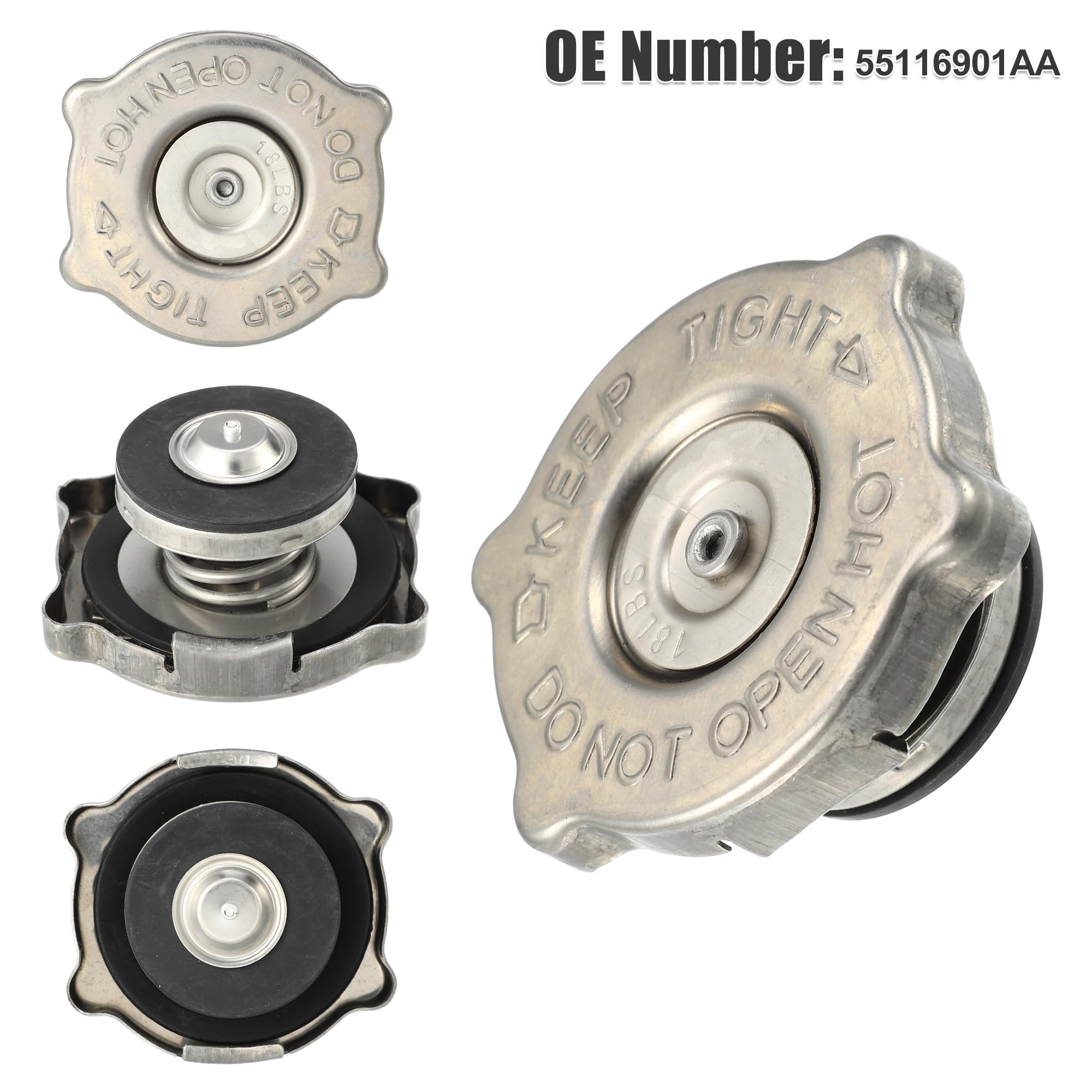 Metal Engine Reservoir Cap ACDelco 20 Psi Radiator/Coolant Recovery Cap ...