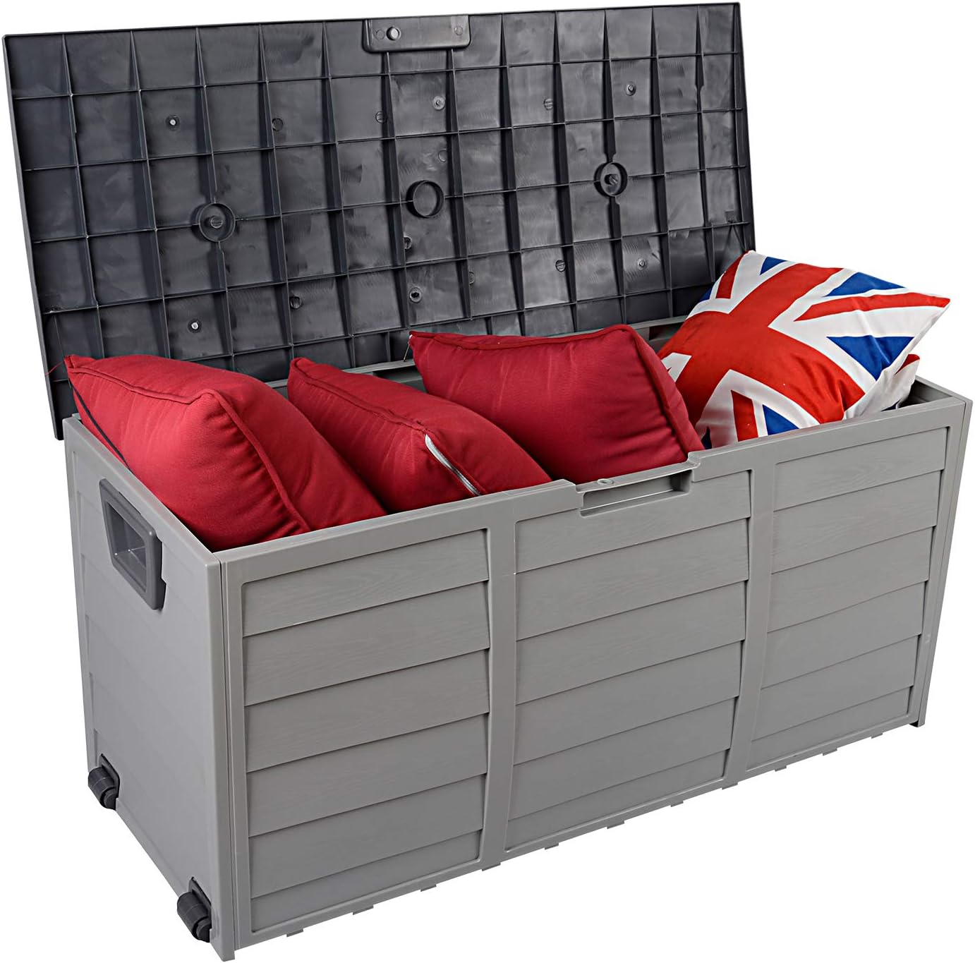 HomVent Caja de almacenamiento exterior de 75 galones, contenedor de ...