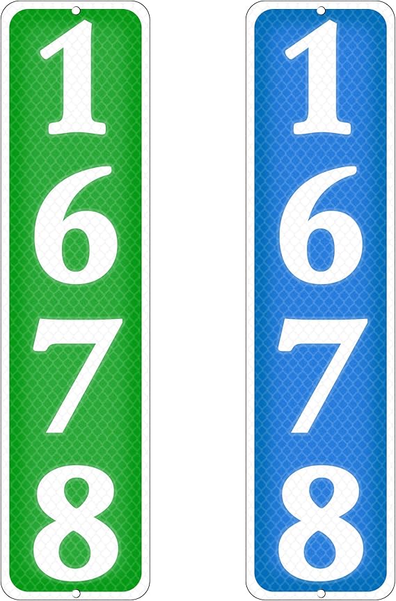 Amazon.com: YIPTOUR Custom Reflective 911 Address Sign for House, 10"x3 ...