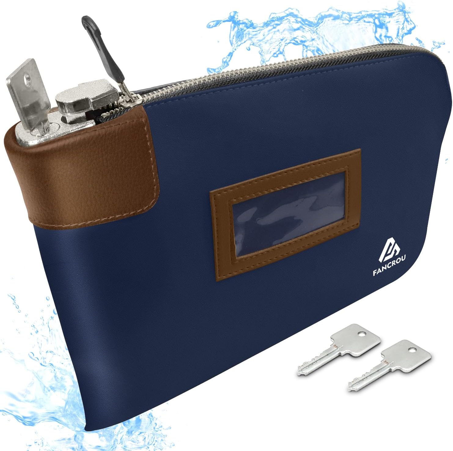 Amazon.com: Waterproof Cash Bag with lock and 2 Keys, Money bag with ...