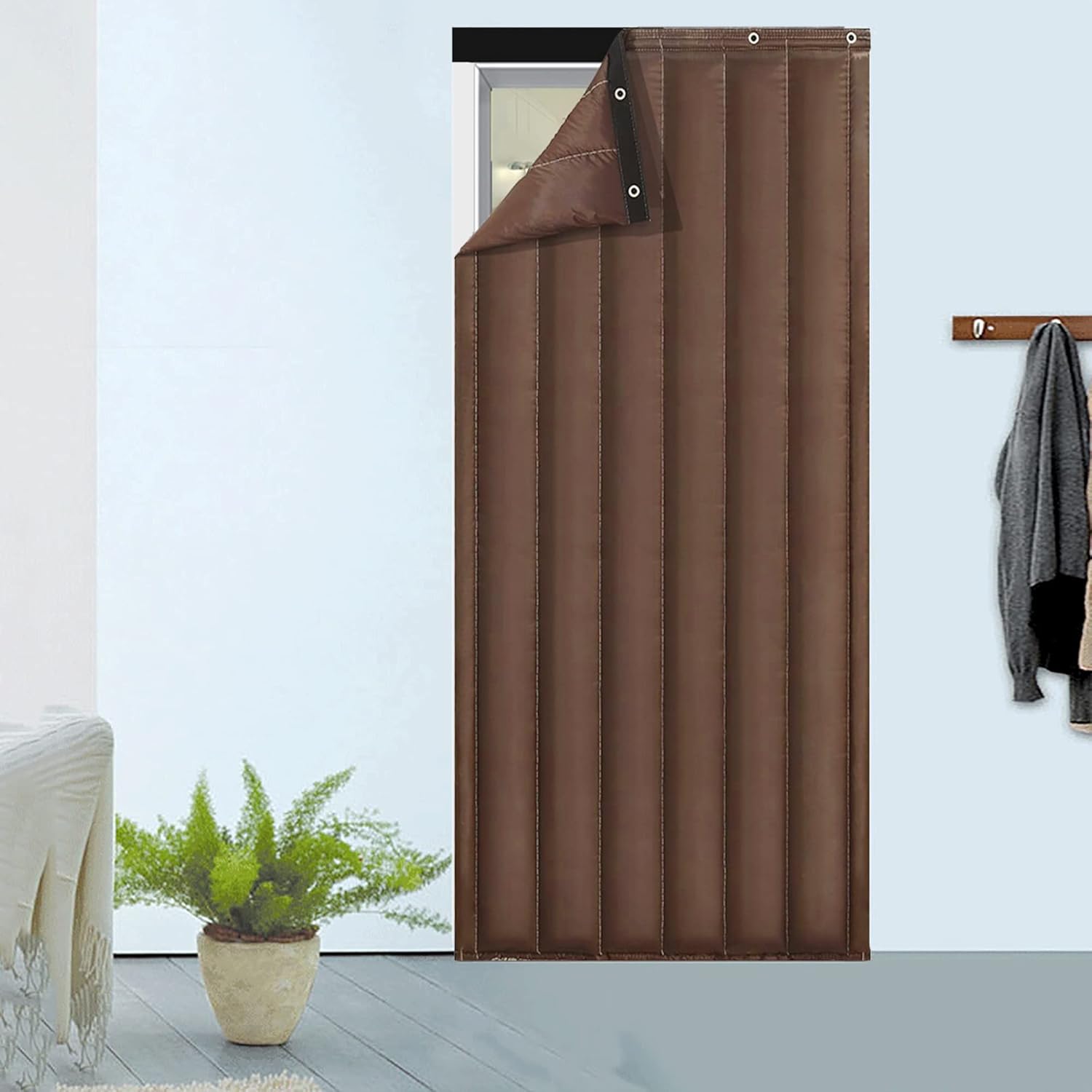 Amazon.com: AYVADA Thermal Insulated Door Curtain,Waterproof Oxford ...