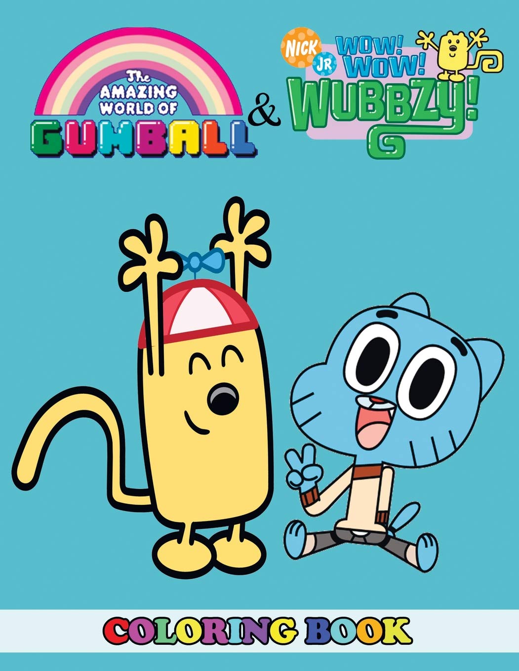 The Amazing World of Gumball and Wow! Wow! Wubbzy! Coloring Book: 2 in ...