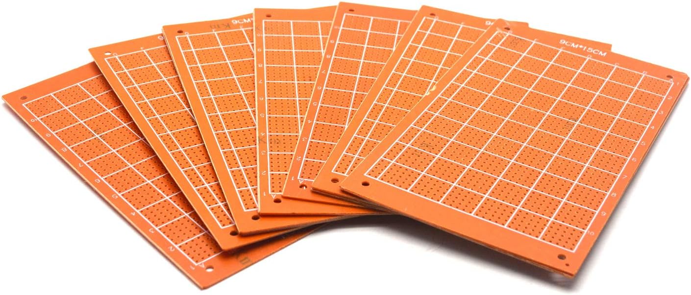 T Tulead 10PCS PCB Board Perfboard Prototype Board Circuit Breadboard 6 ...