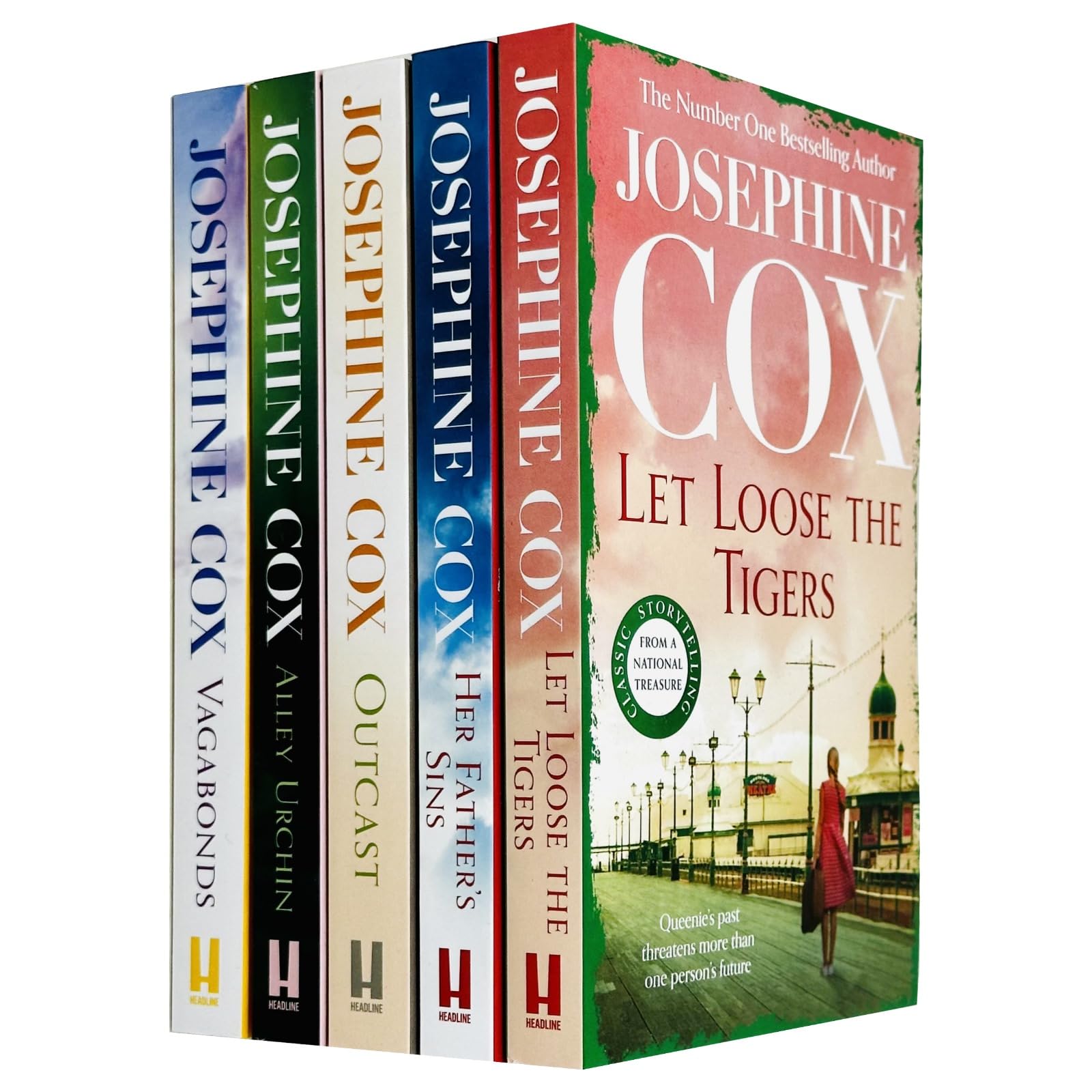 Josephine Cox Queenie and Emma Grady Sagas 5 Books Collection Set (Her ...