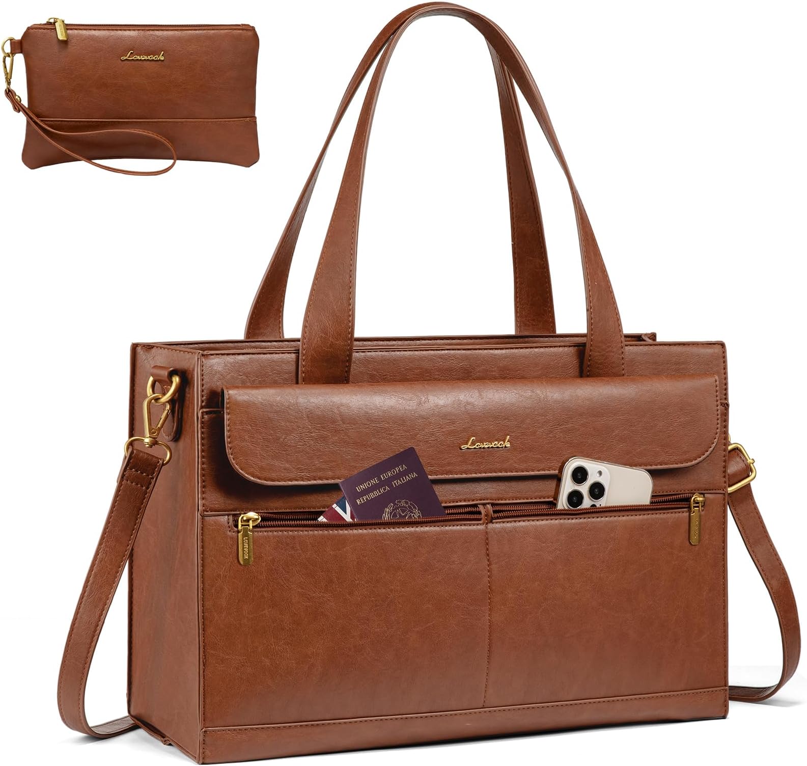 Amazon.com: LOVEVOOK Laptop Tote Bag for Women, Work Totes Business ...