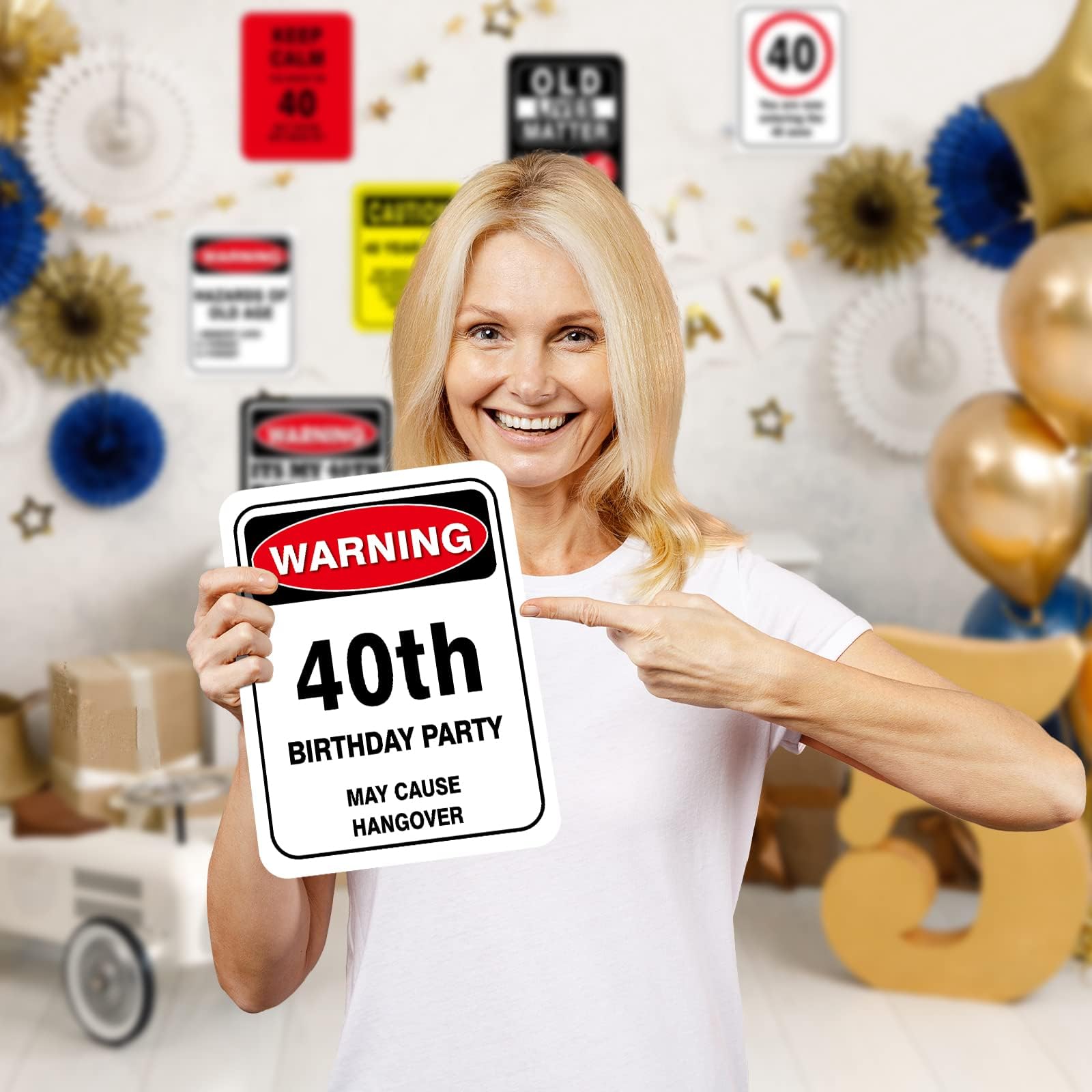 Snapklik.com : 40th Birthday Decorations - 9 PCS 40 Year Old Birthday ...