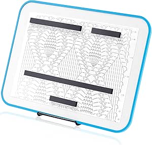 Amazon.com: Flutesan 8 x 12 Inches Knitting Pattern Holder with 4 ...