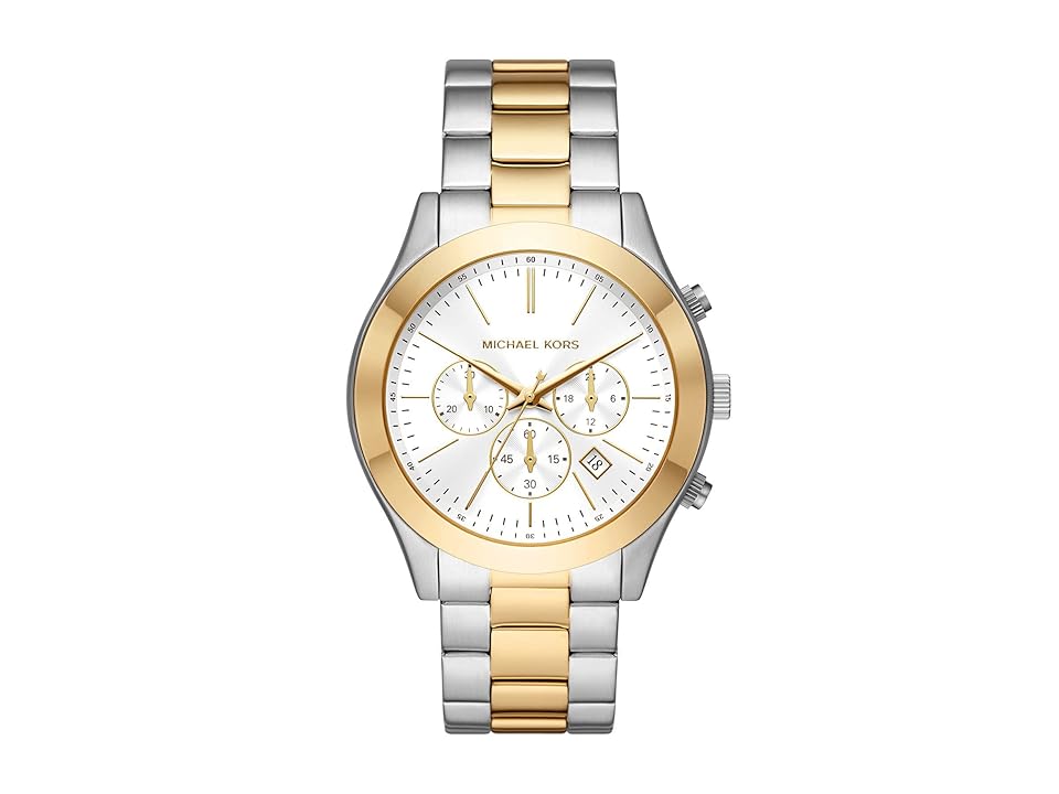 Michael Kors Mk8986 - Slim Runway Chronograph Watch (Two-Tone Silver ...