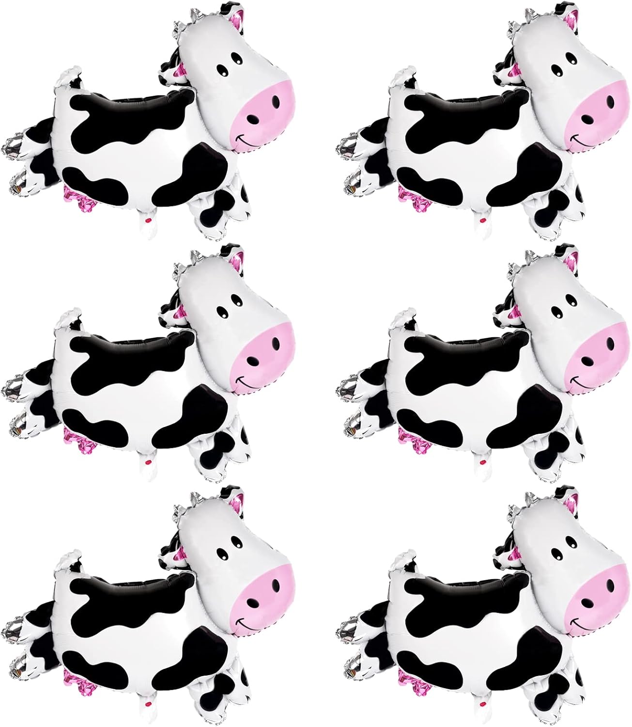 Amazon.com: 6 PCS Cow Balloons Cow Print Large Mylar Foil Balloons 36 ...