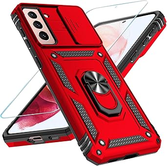 Amazon.com: SunStory Compatible with Samsung Galaxy S21 5G Case with HD Screen Protector & Slide ...