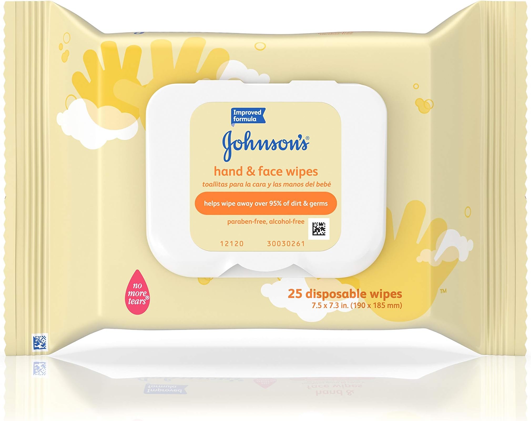 Amazon.com: Johnson's Baby Hand and Face Wipes, 25-Count : Health ...
