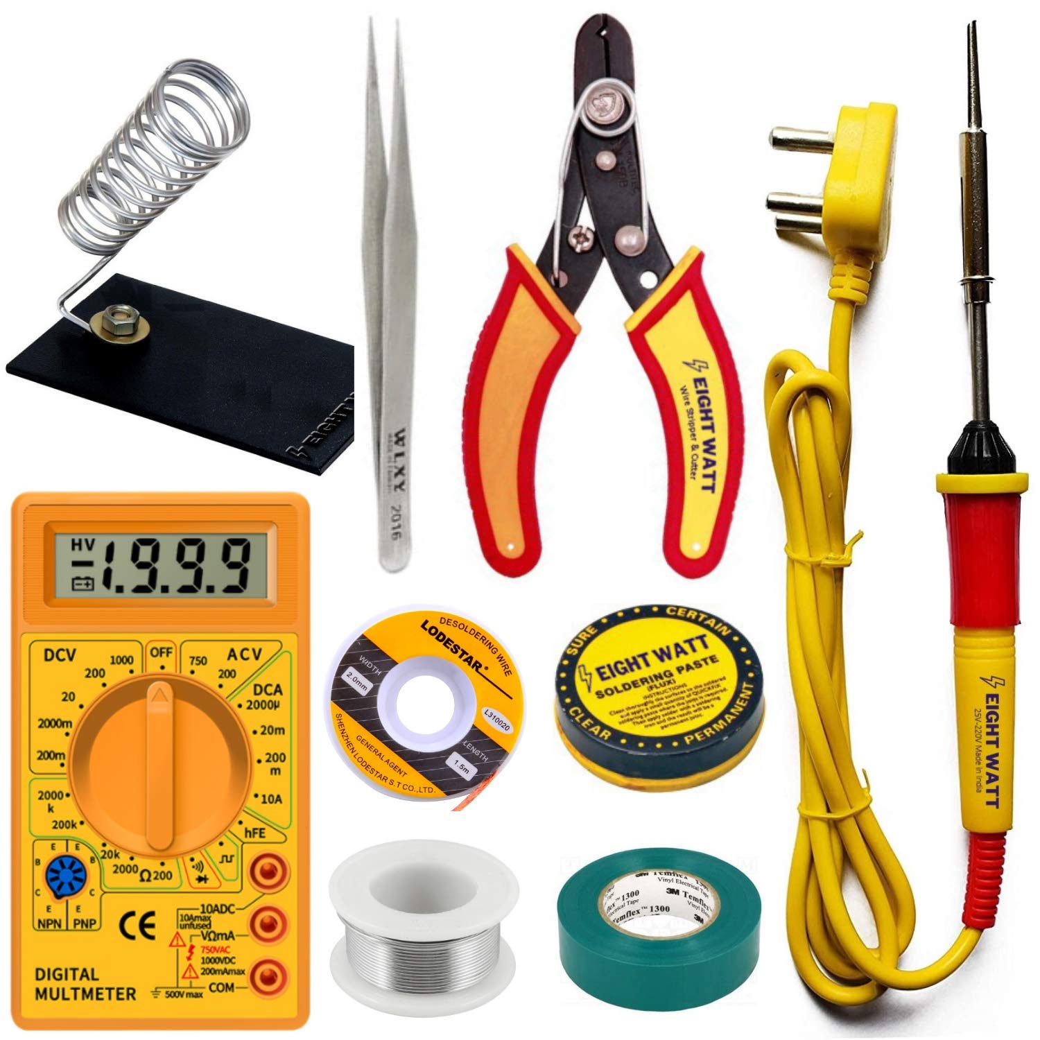 Buy araMarket 9 IN 1 SOLDERING IRON KIT 25W Solder Iron Kit Set with ...