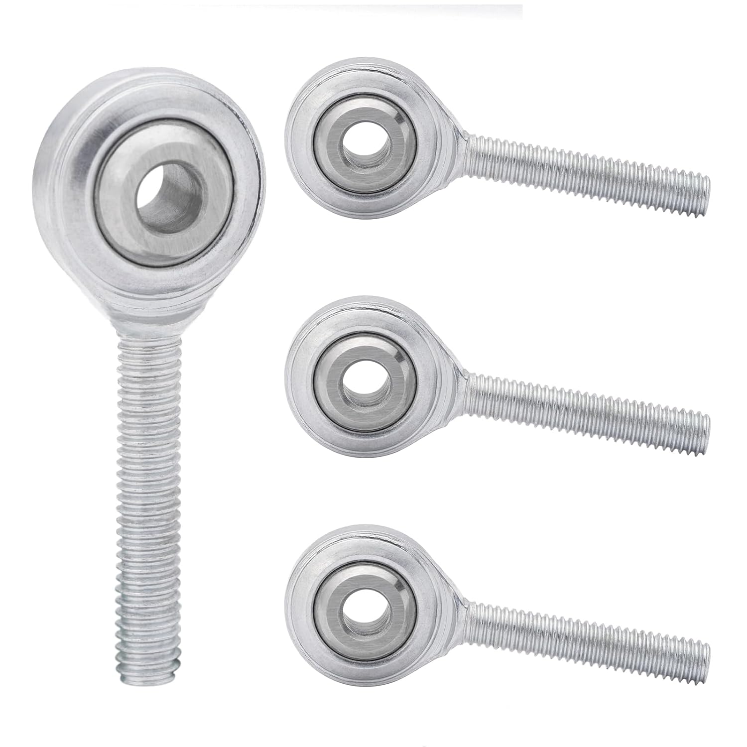 4Pcs Rod End Bearing Male Thread Connector Bearing Joint Rod Steel ...