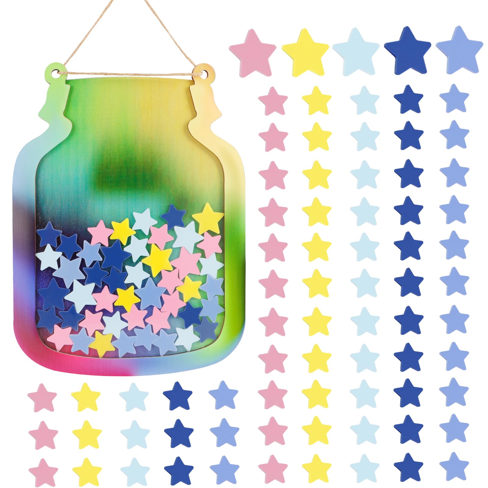 Snapklik.com : Stars Reward Jar, 100 Stars Classroom Reward Jars For ...