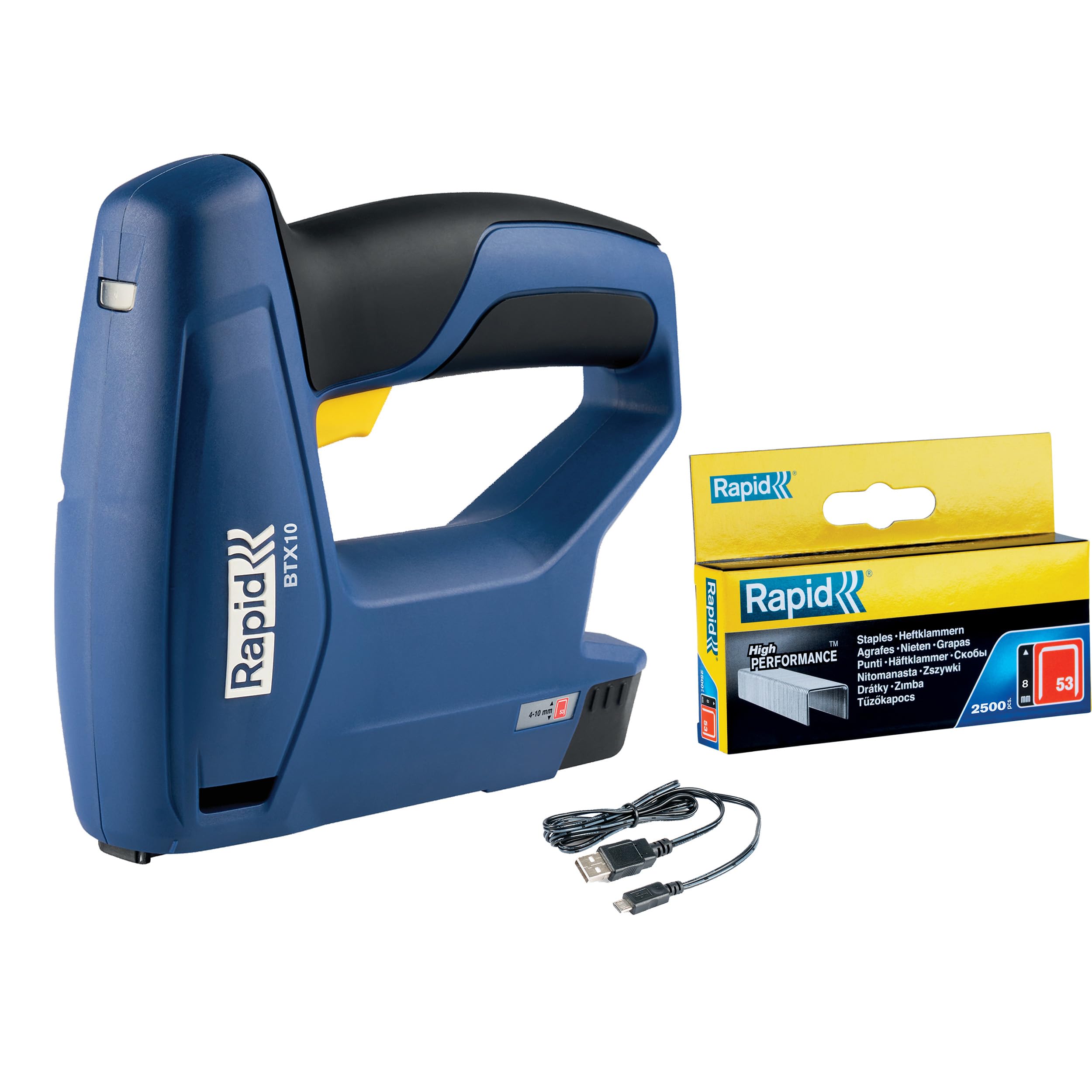 Rapid BTX10 Battery-Powered Staple Gun and High Performance Staples ...
