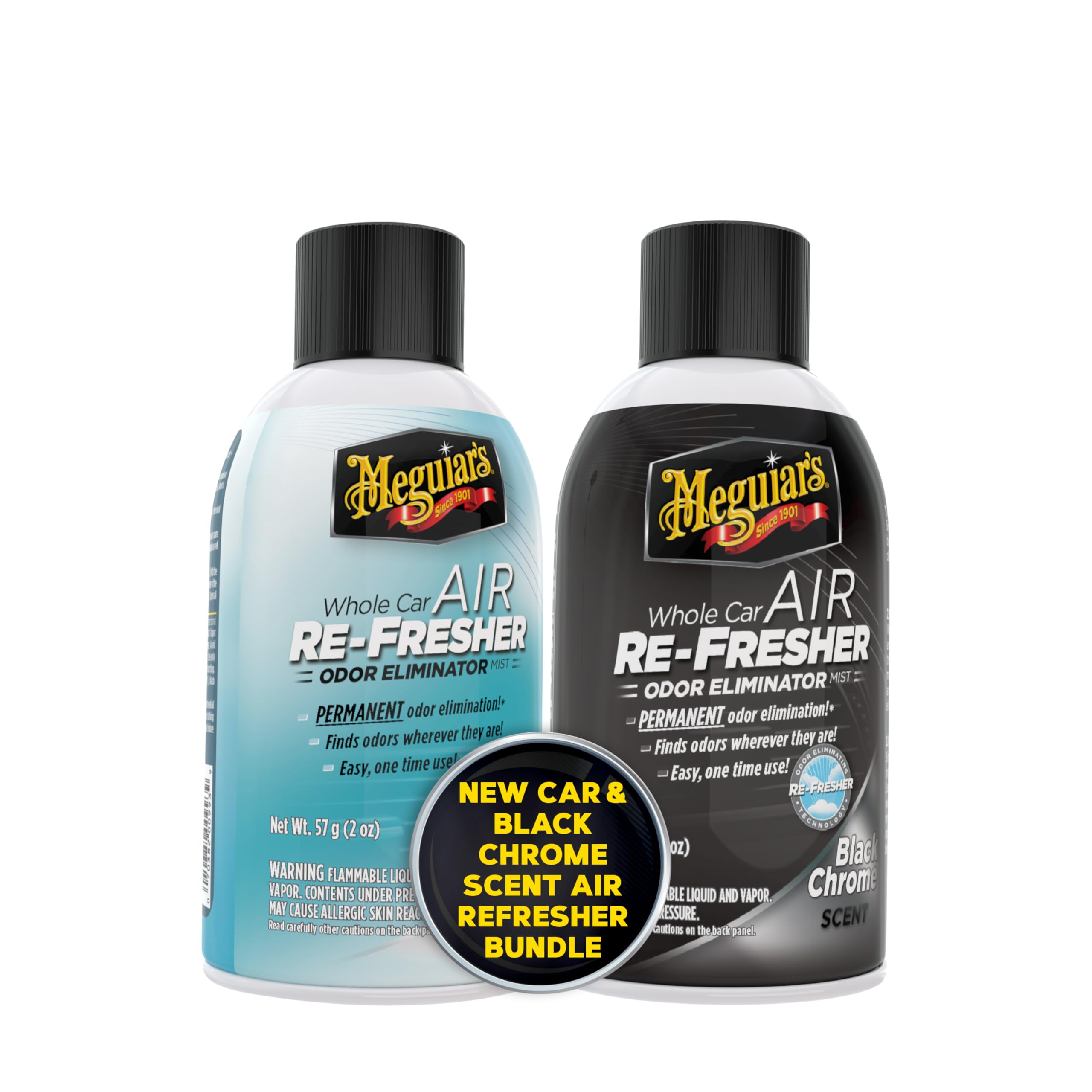 Amazon.com: Meguiar's Whole Car Air Refresher - New Car Scent and Black ...