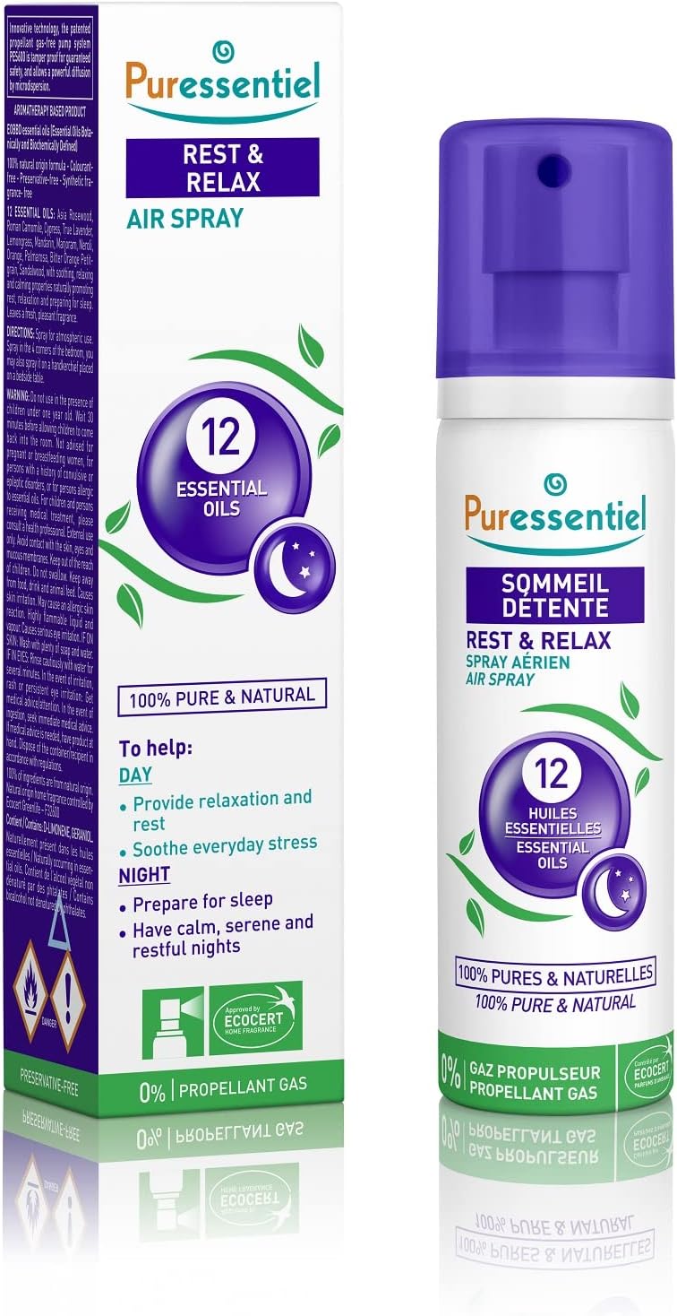 Puressentiel Rest & Relax Air Spray 75ml - Natural remedy for serene ...