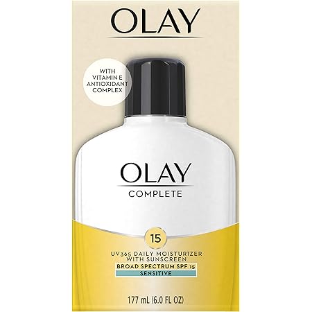 Amazon.com : Olay Complete Lotion Moisturizer with SPF 15 Sensitive, 6 ...