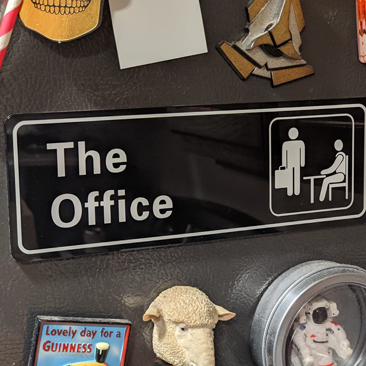 Buy The Office Sign, Black and White Acrylic Sign for Mens Home Office ...