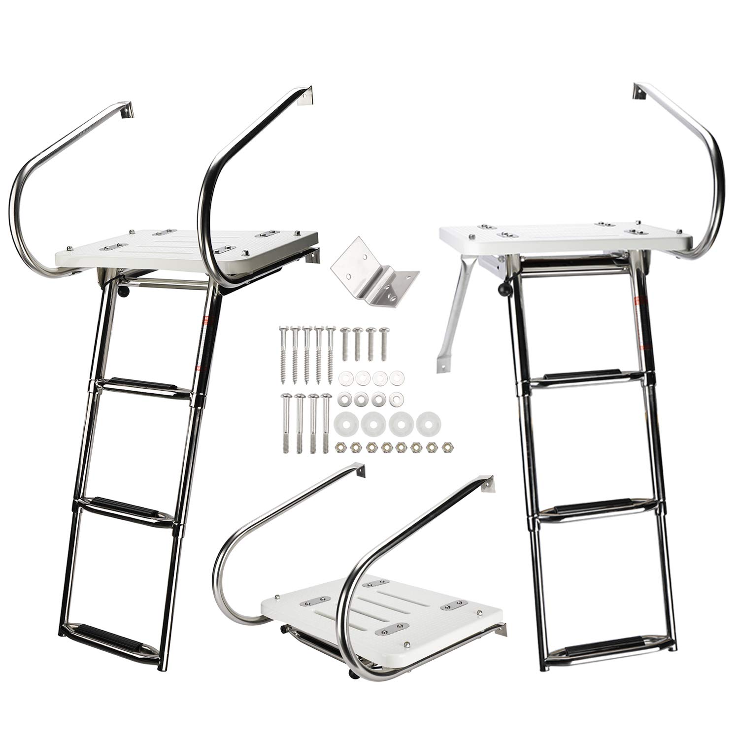 Snapklik.com : DasMarine 3 Step in-Board Outboard Transom Platform ...
