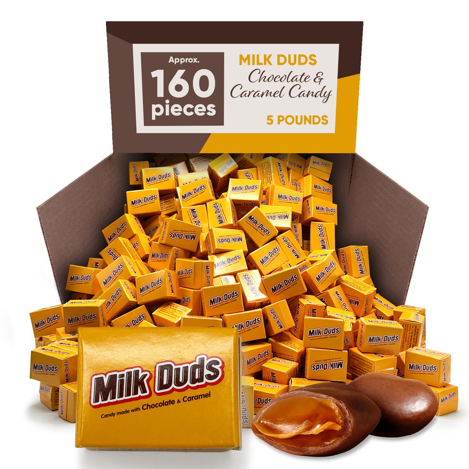 Buy Chocolate & Caramel Snack Size Candies 5 Pounds Approx 160 Pieces - Chocolate Milk Candy ...