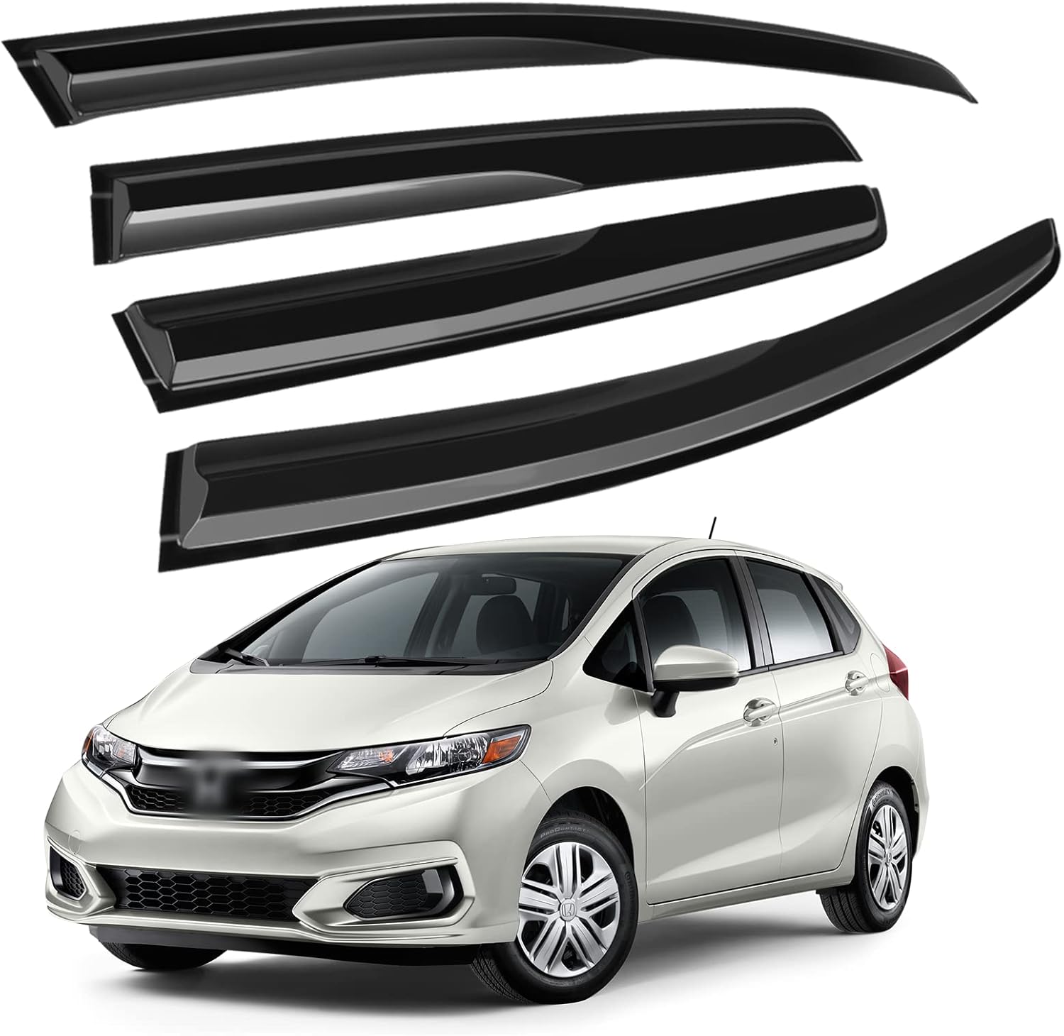 Amazon.com: 4PCS Rain Guards Window Visors Wind Deflector Fits for ...