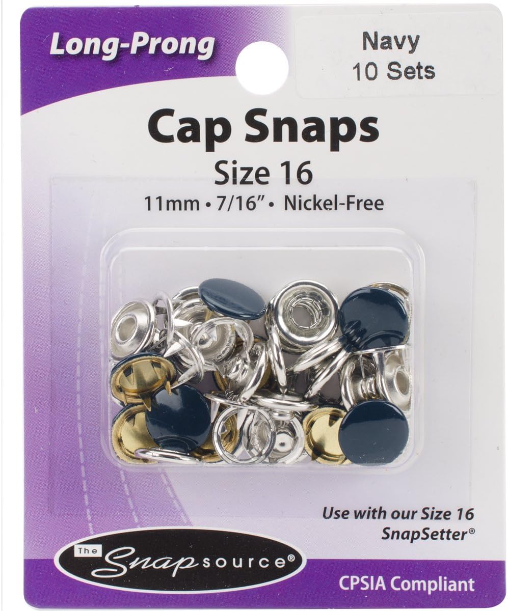 Amazon.com: Snap Source Capped Long-Prong Snaps Size 16 10/Pkg-Silver