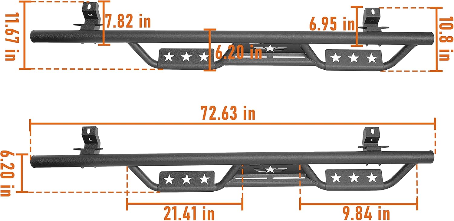 u-Box Wrangler JLU Side Steps for Jeep Wrangler JL Bahrain | Ubuy