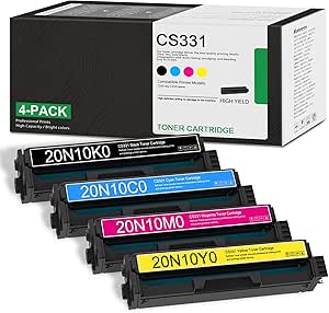 Amazon.com: 20N10C0, 20N10K0, 20N10M0, 20N10Y0 CMYK 4-Color Toner ...