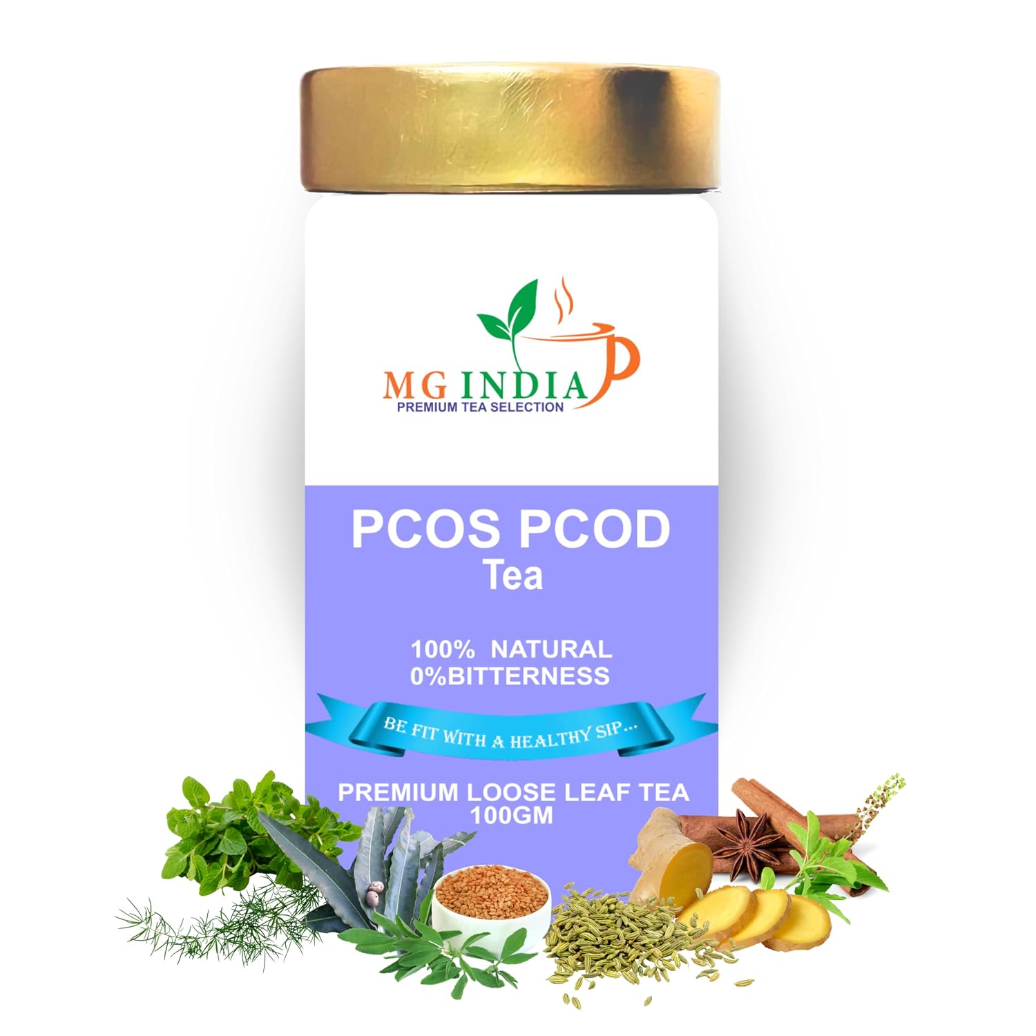 MG INDIA – PCOS PCOD Tea (100 grams) - Blend for Hormonal Balance ...