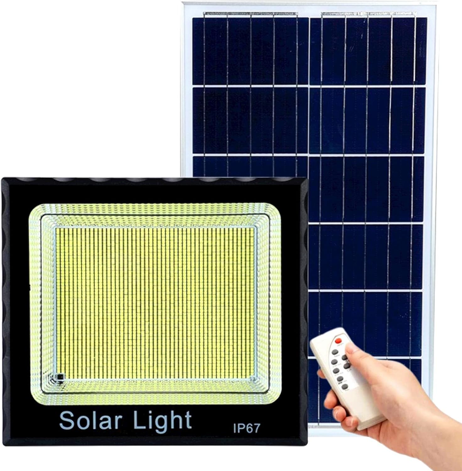 Solar Lights Outdoor Waterproof, 1401 LED Solar Powered Flood Street ...