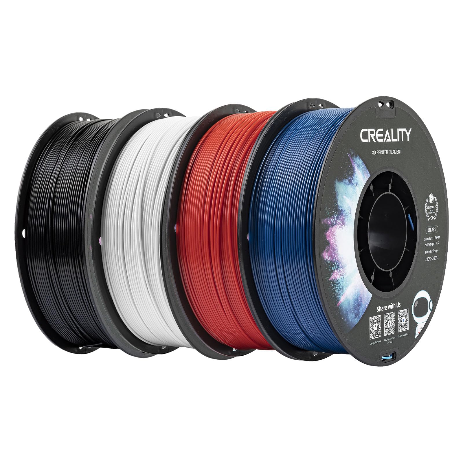 Amazon.com: Creality 3D Printer Filament Bundle, ABS Filament 1.75mm, 4 ...