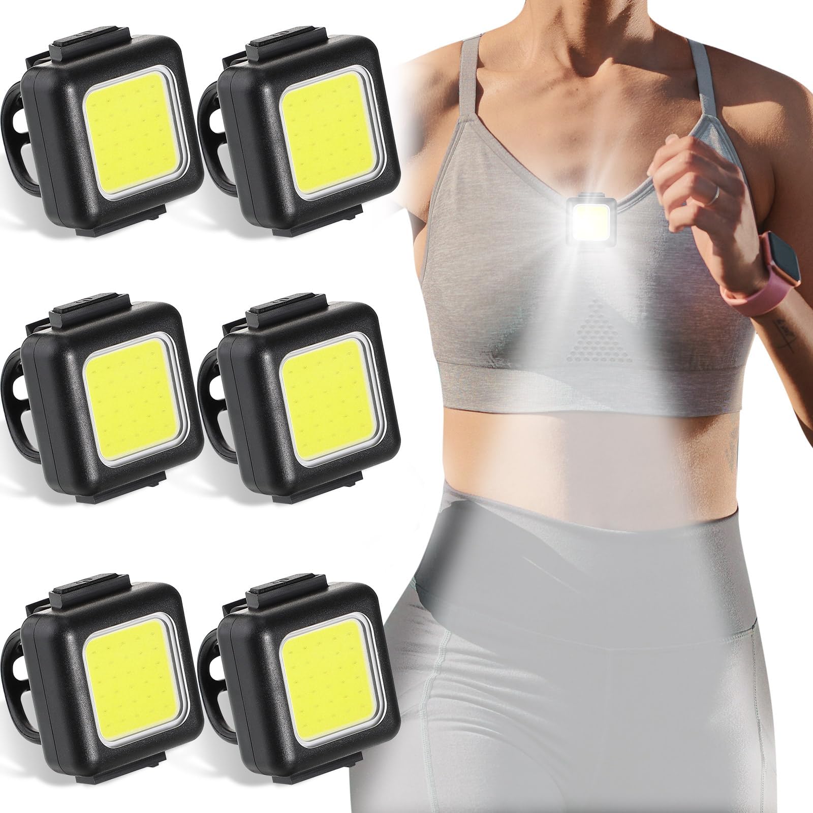 Amazon.com: VIHOSE 6 Pcs Outdoor Night Running Lights for Runners High ...