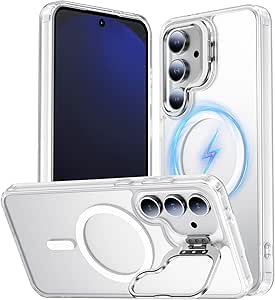 Amazon.com: TOBOVON for Samsung Galaxy S24 FE Case, Compatible with MagSafe, Built-in Camera ...